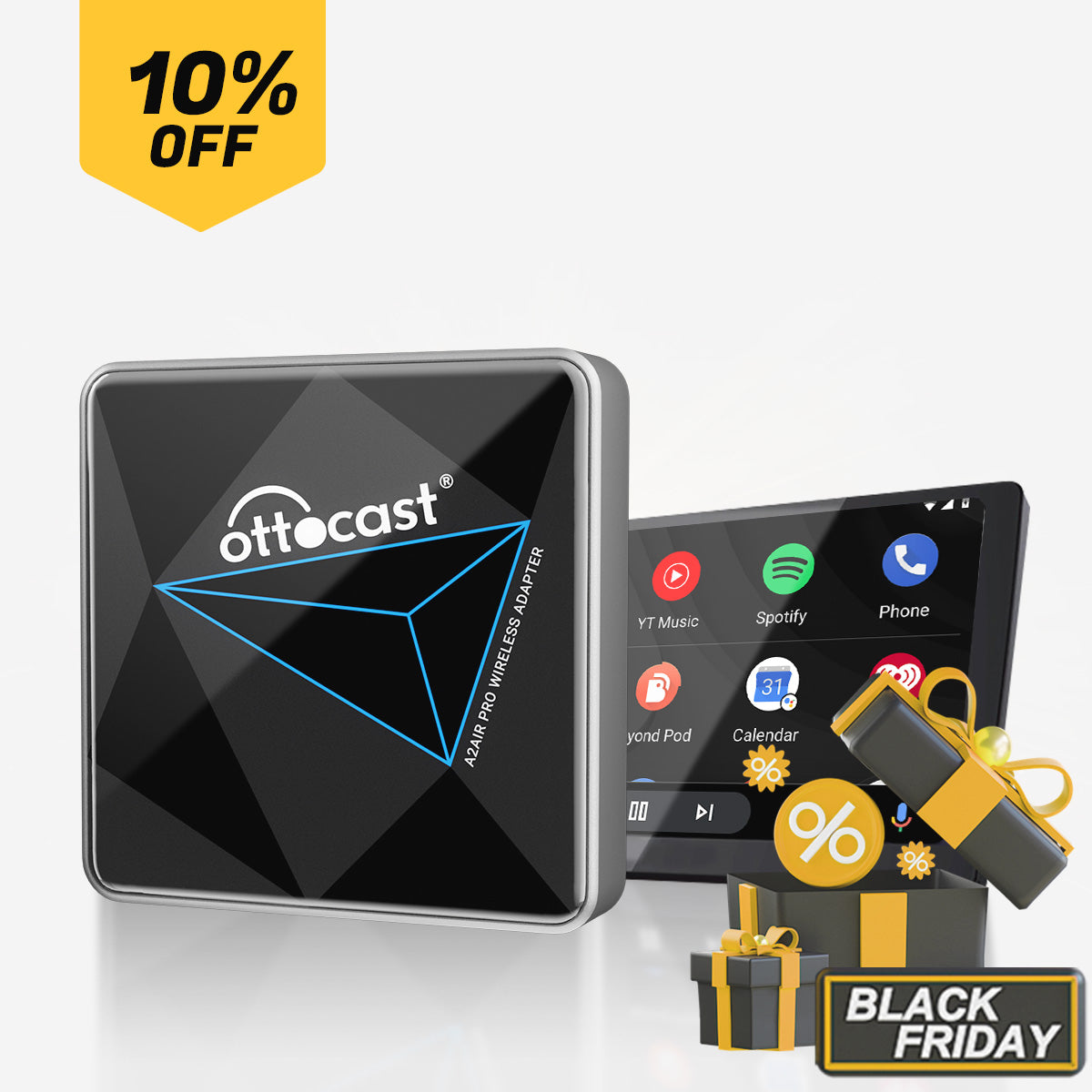 A2Air Pro Wireless Android Auto Adapter - Ottocast