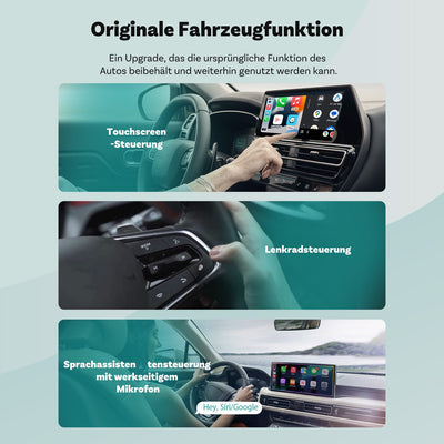 Ottocast® 2025 Mini Wireless 2-in-1 CarPlay Und Android Auto Adapter