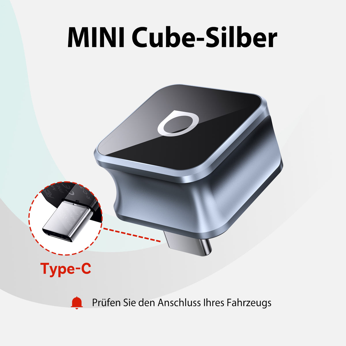 Ottocast® Mini Cube 3.0 Ultra Wireless CarPlay and Android Auto Adapte