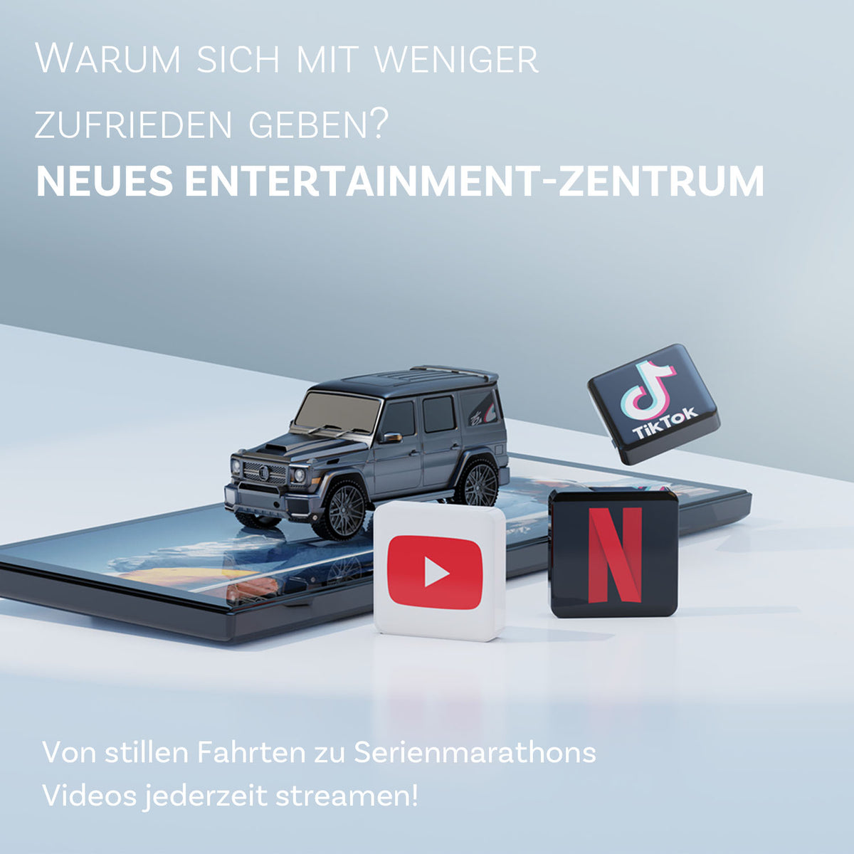 Ottocast® ScreenFlow Wireless CarPlay und Android Auto Display